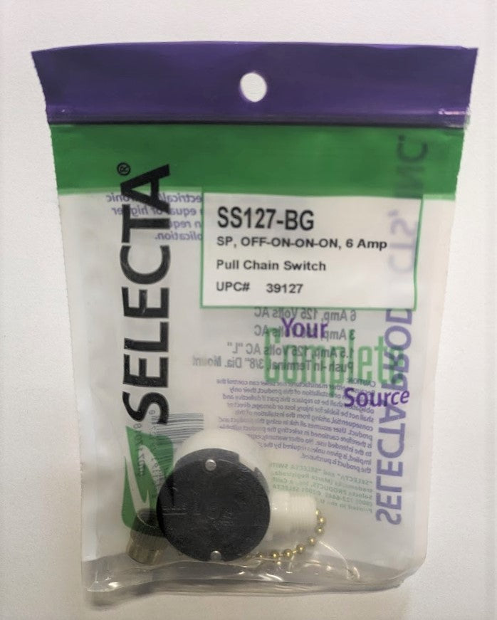 Selecta SS127-BG : Pull-Chain Switch – Ohio Electric Supply