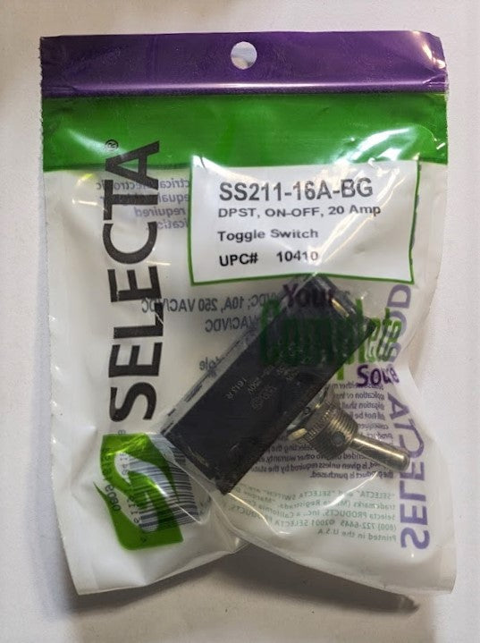 Selecta SS211-16A-BG : Toggle Switch – Ohio Electric Supply