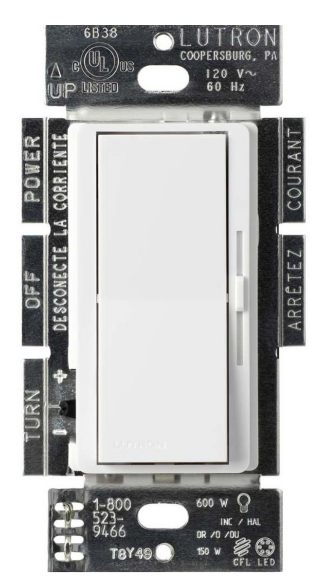 Lutron DVFSQ-F-WH : Diva Fan Control, White – Ohio Electric Supply