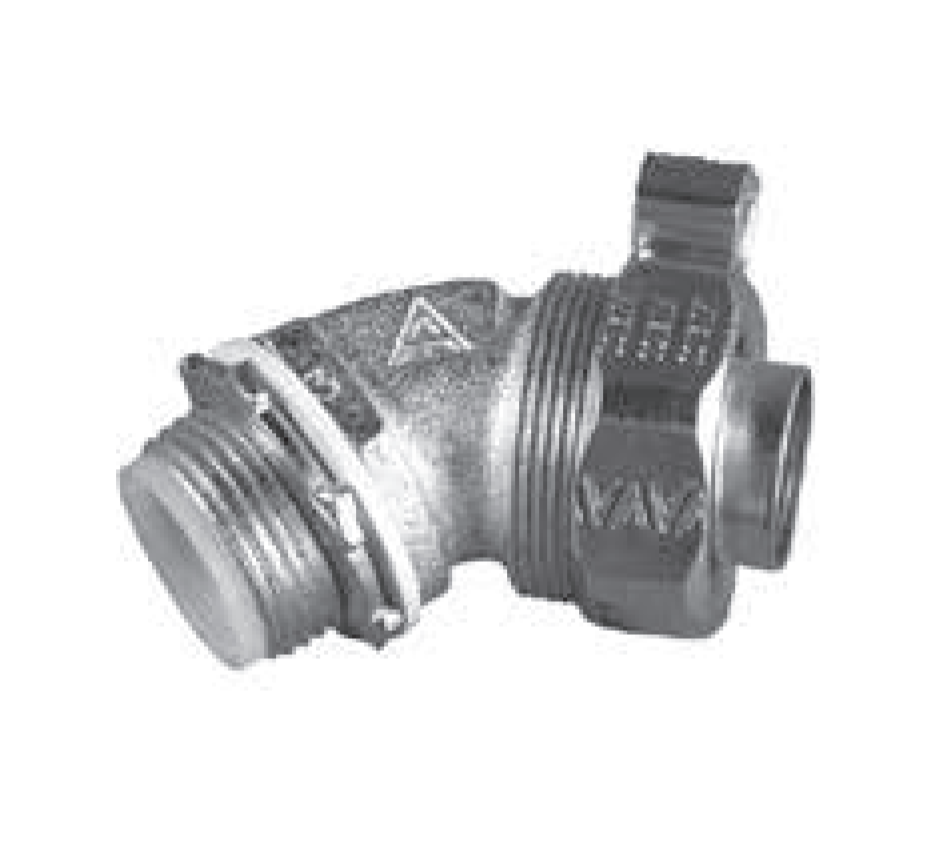 Appleton STB45100L : 1'' 45° Liquid Tight Insulated Connector with Lug ...